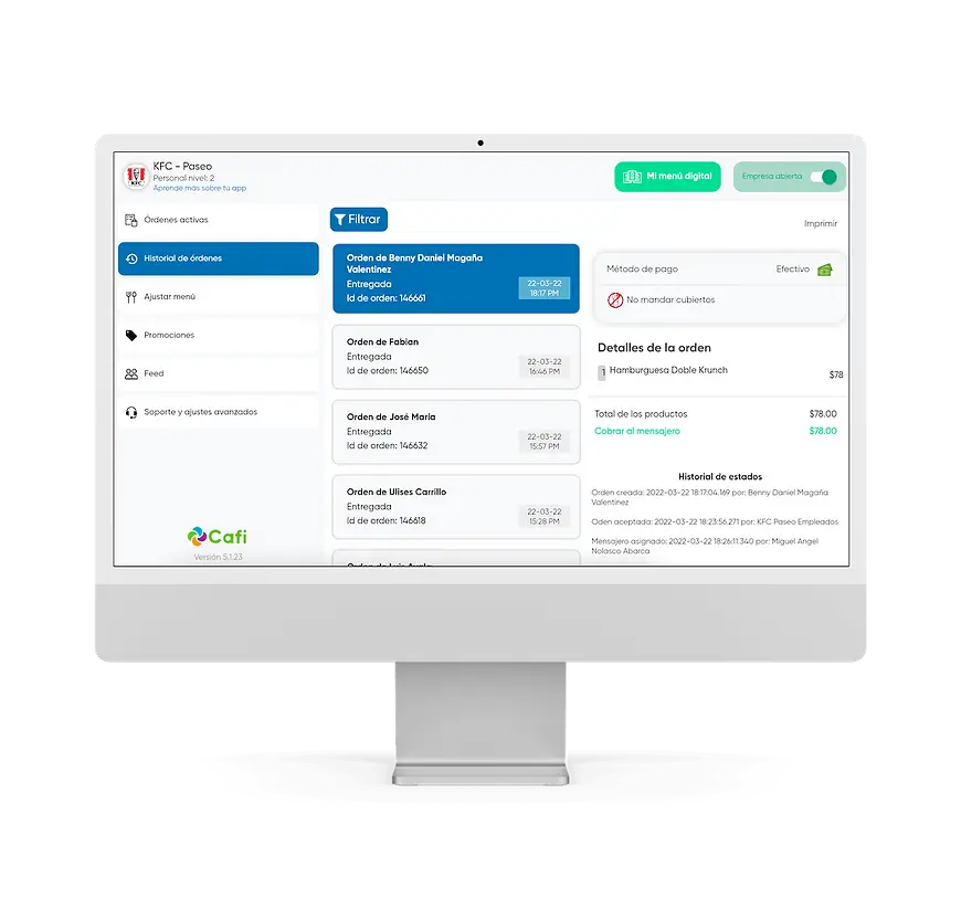 White Label Super App and Ordering Delivery System | Cafi